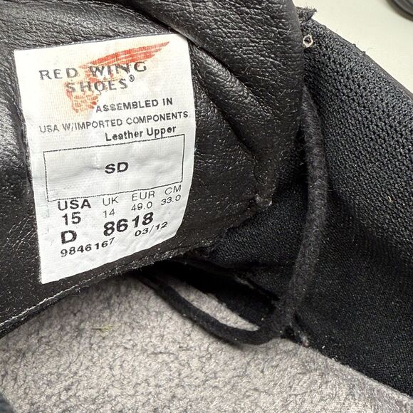 Red Wing Shoes | Shoes | Red Wing 868 Oxford Shoes Mens 15 D Black ...